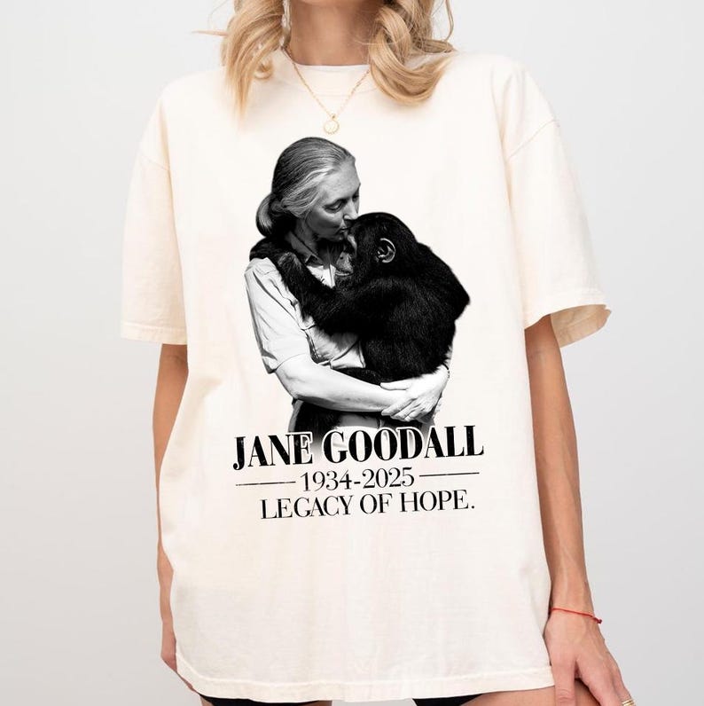 Comfort Colors®, Jane Goodall Shirt, Jane Goodall Tshirt, Remember Jane ...
