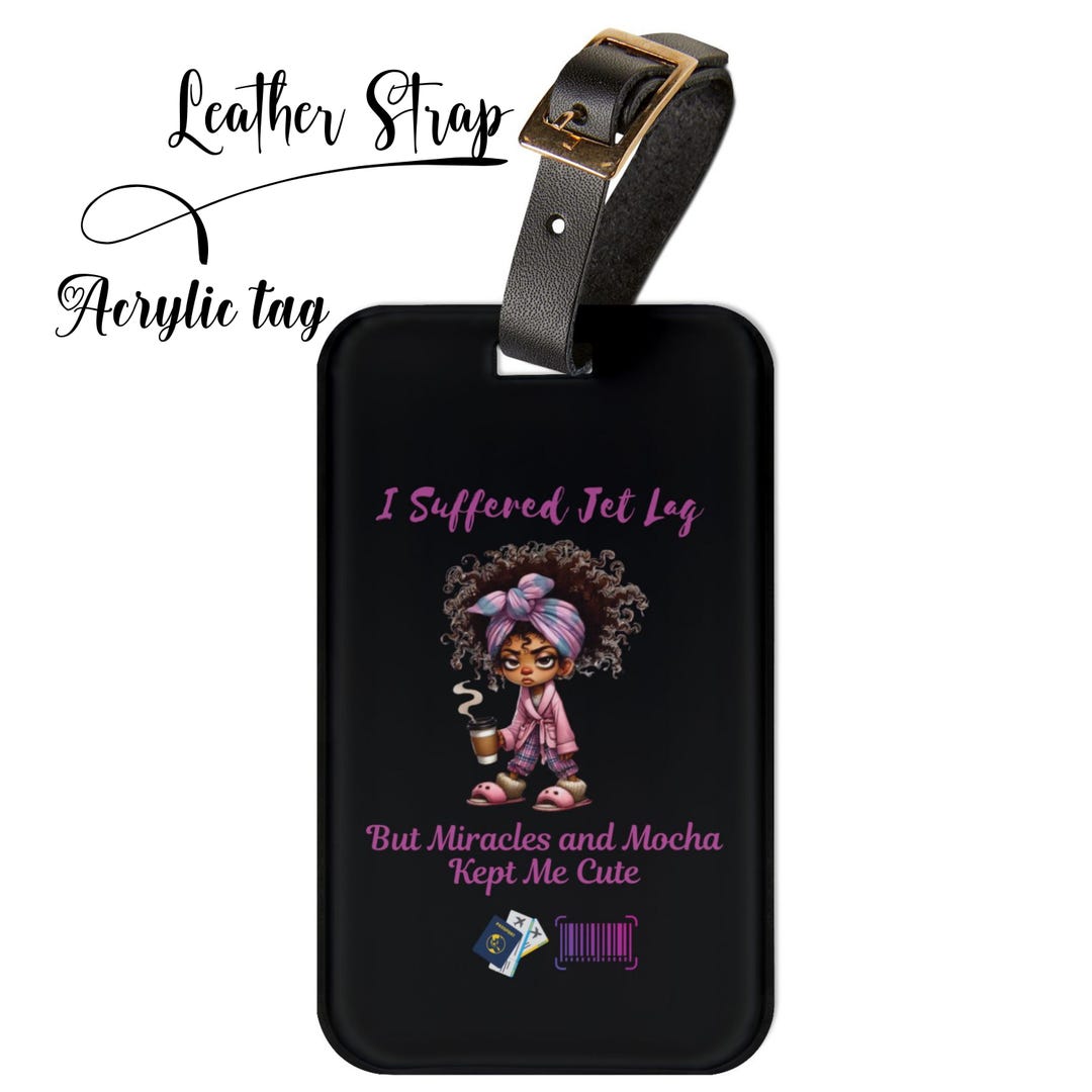 Cute Jet Lag Luggage Tag, Travel Accessory, Personalized Gift for ...