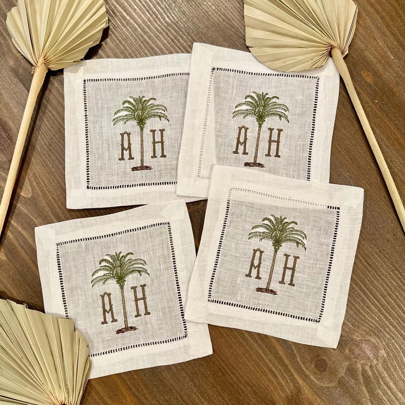 Palm Tree Napkin - Etsy