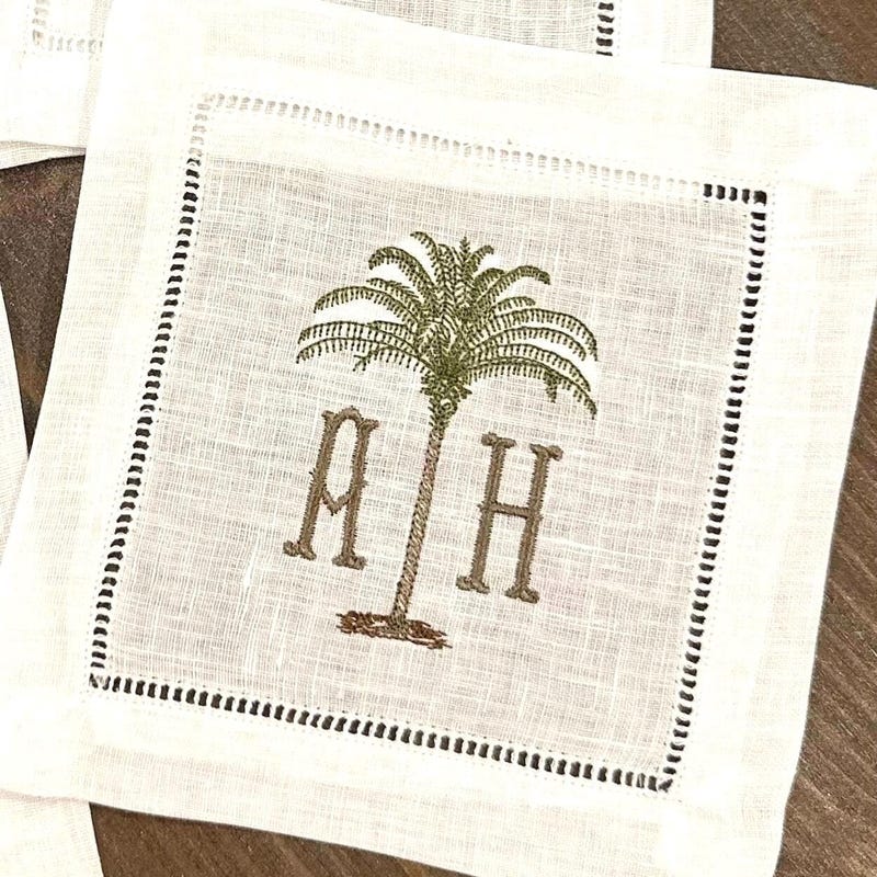Palm Tree Napkin - Etsy