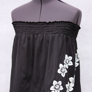 Skirt/tube Top SZ Medium One of a Kind Screen Printed Upcycled Eco ...