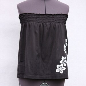 Skirt/tube Top SZ Medium One of a Kind Screen Printed Upcycled Eco ...