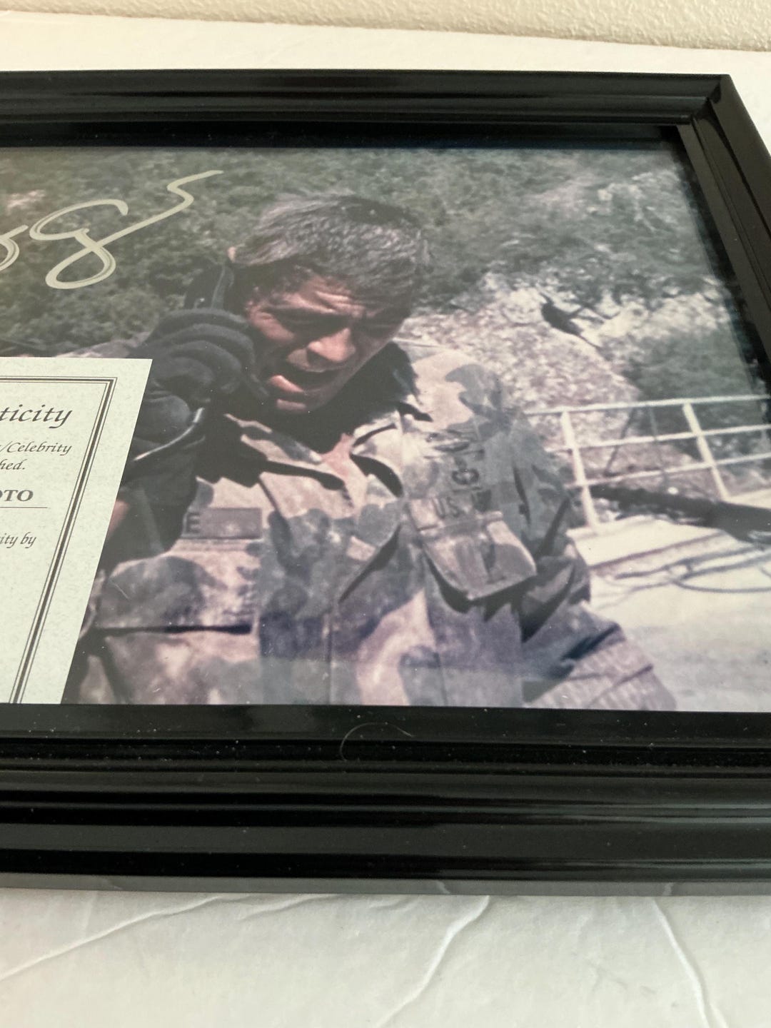 Vintage George Clooney Autographed Framed 8x10 Military the Peacemaker ...