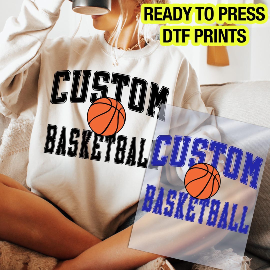 Custom Basketball DTF Transfer Prints, Custom Family Basketball DTF ...