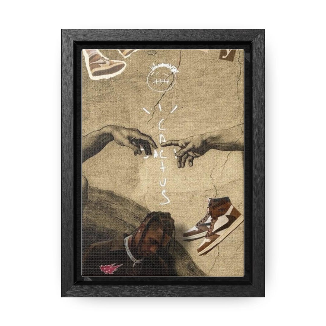 Travis Scott Canvas, Music Lover Wall Decor, Rapper Art Print, Hip Hop ...