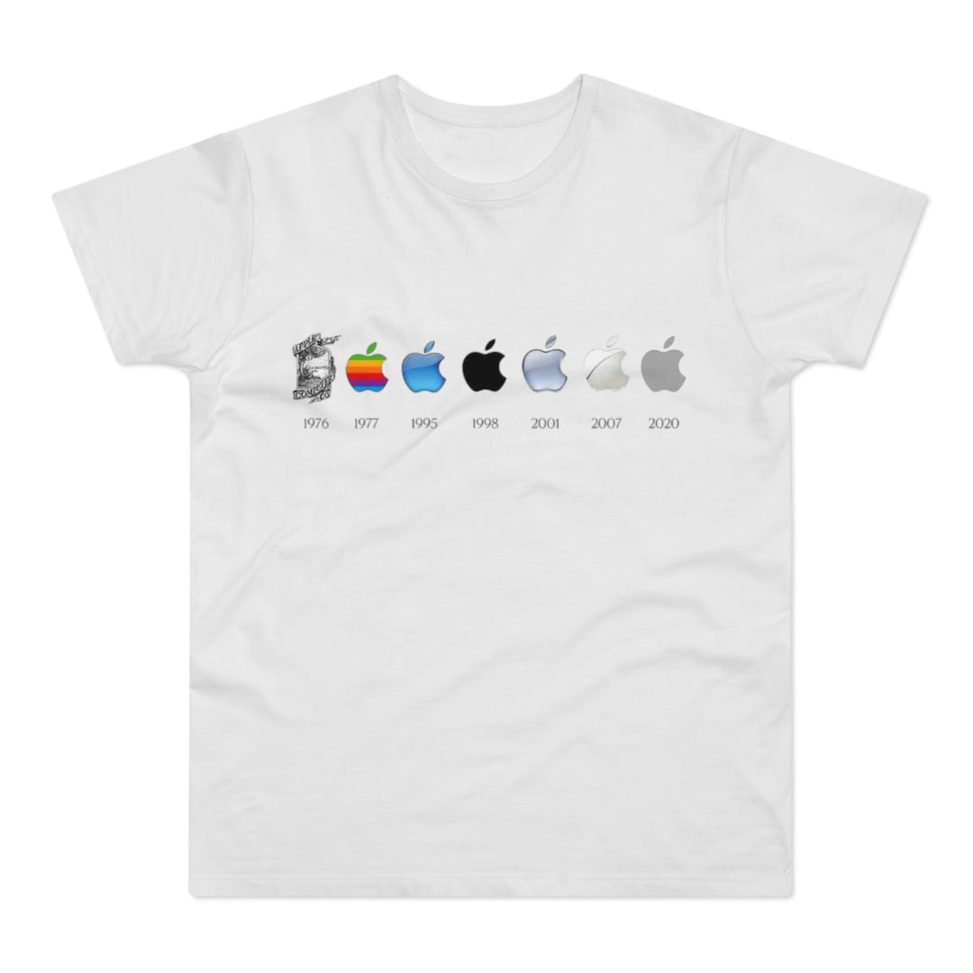 Retro Apple Logo T-shirt - Etsy