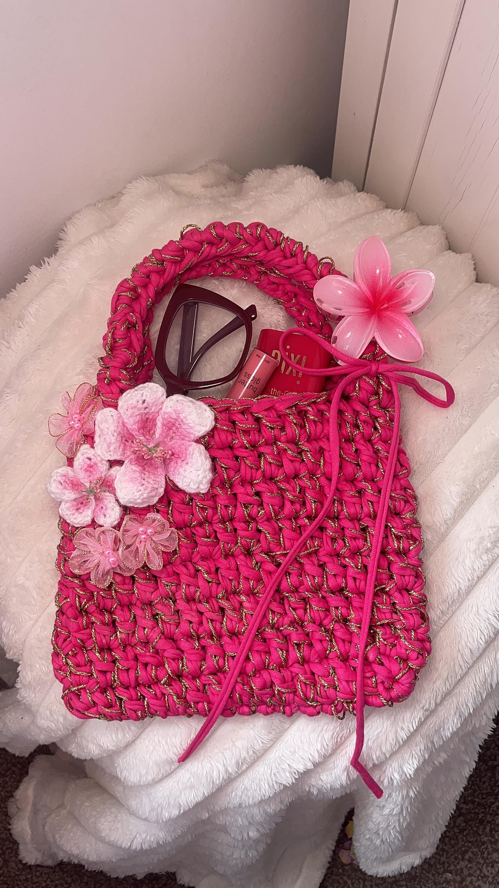 Hibiscus Flower Bag - Etsy