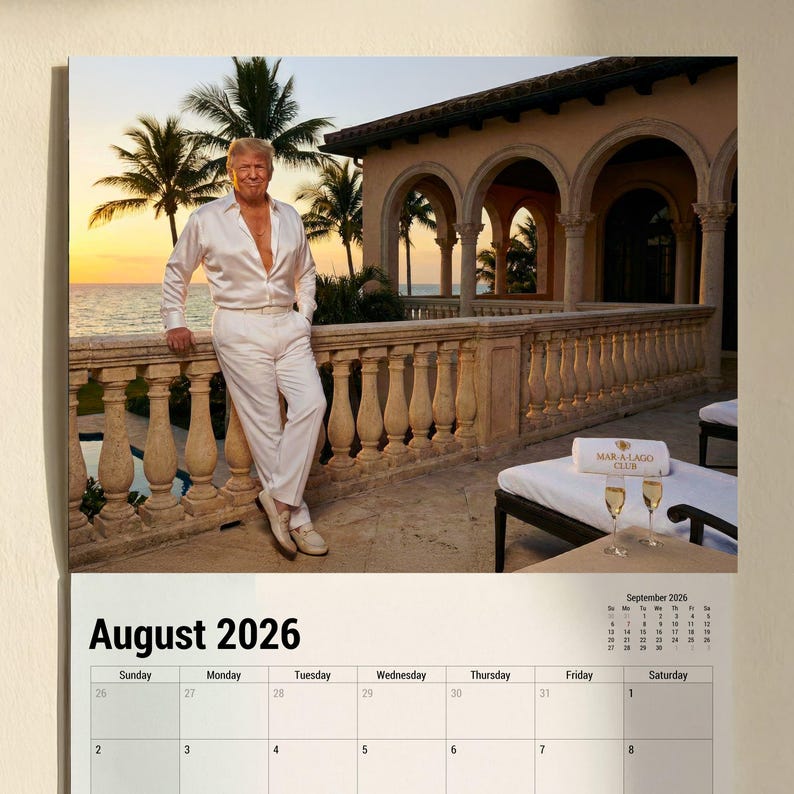Sexy Trump Calendar 2026 – Playful Patriotic Wall Calendar, Gag Gift ...