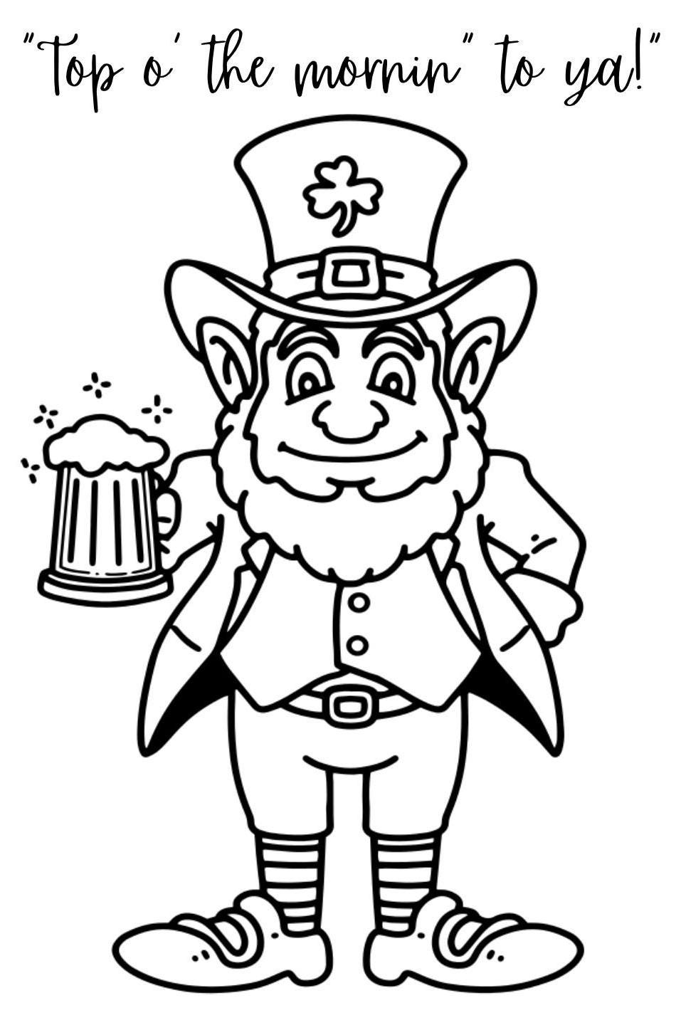 St Patricks Day Coloring Book - Etsy