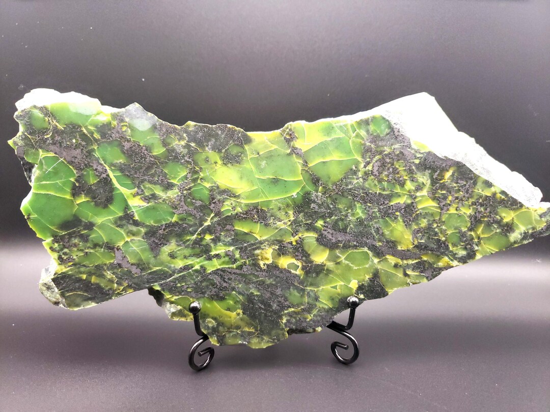 Natural Brazilian Green Opal Slab 10" – Polished on Both Sides – Unique ...