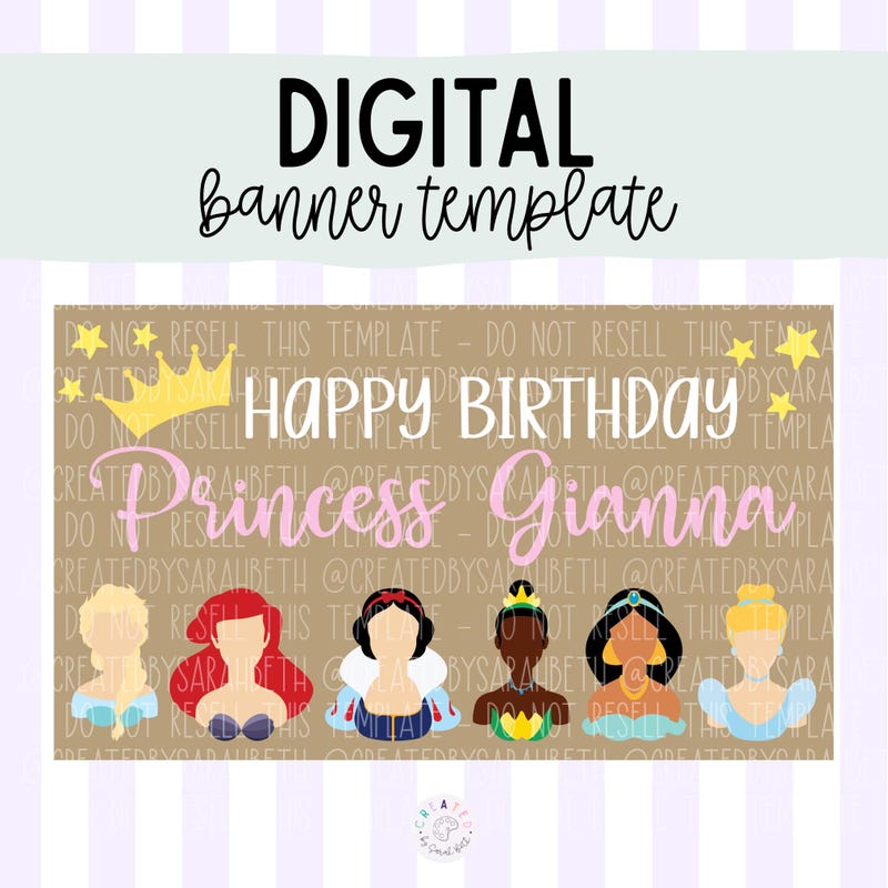 Princess Banners - Etsy