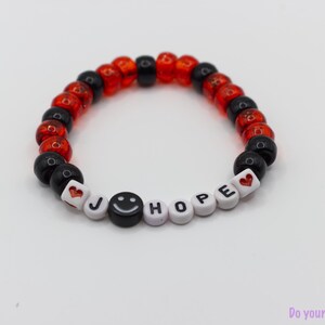 BTS J-hope, Hope on the Stage, Inspired Beaded Bracelet - Etsy