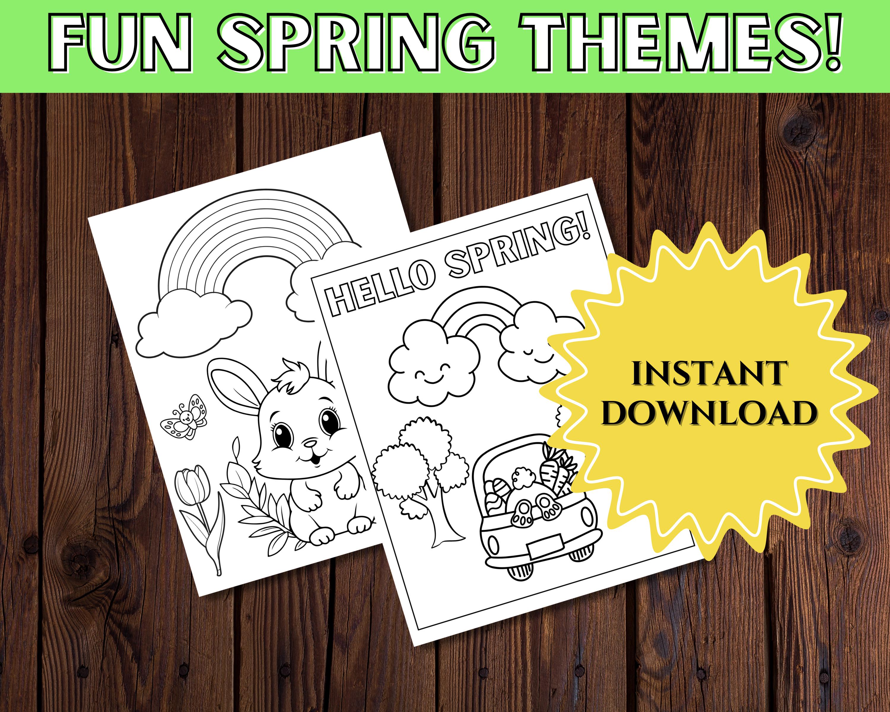 Easter and Spring Coloring Pages | Preschool and Kindergarten ...