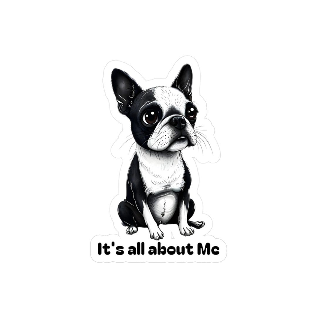 Boston Terrier Vinyl Sticker, Dog Lover Gift, Cute Dog Sticker, Animal ...