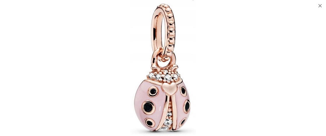 Pandora Ladybug Brown Cubic Zirconia Pendant 14k Gold Plated - Etsy