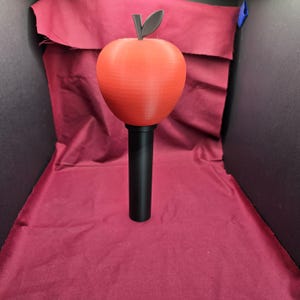 Hazbin Hotel Lucifer Cane | Apple-topped, Collapsible Cosplay Prop | 3D ...