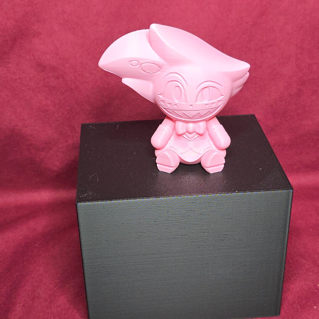 Chibi Angel Dust Figure – 3D Printed Hazbin Hotel Collectible | Creepy ...