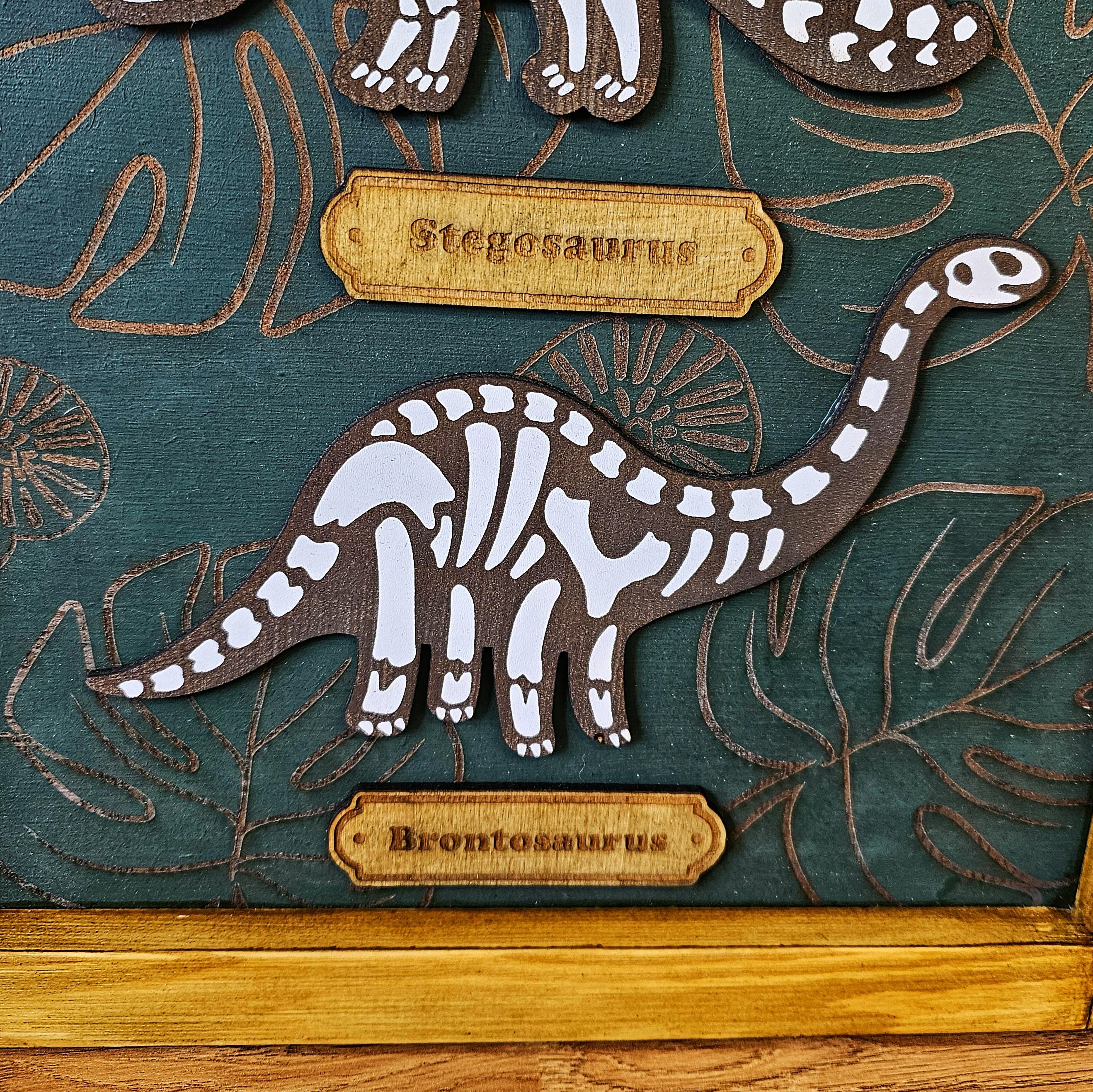 Extra Large Dinosaur Skeleton Frame - Fossils - Childrens Bedroom Decor ...