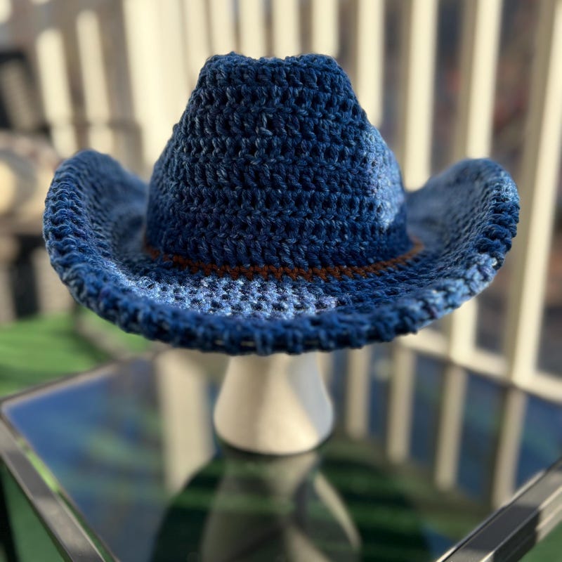 Crochet Cowboy Hat - Etsy