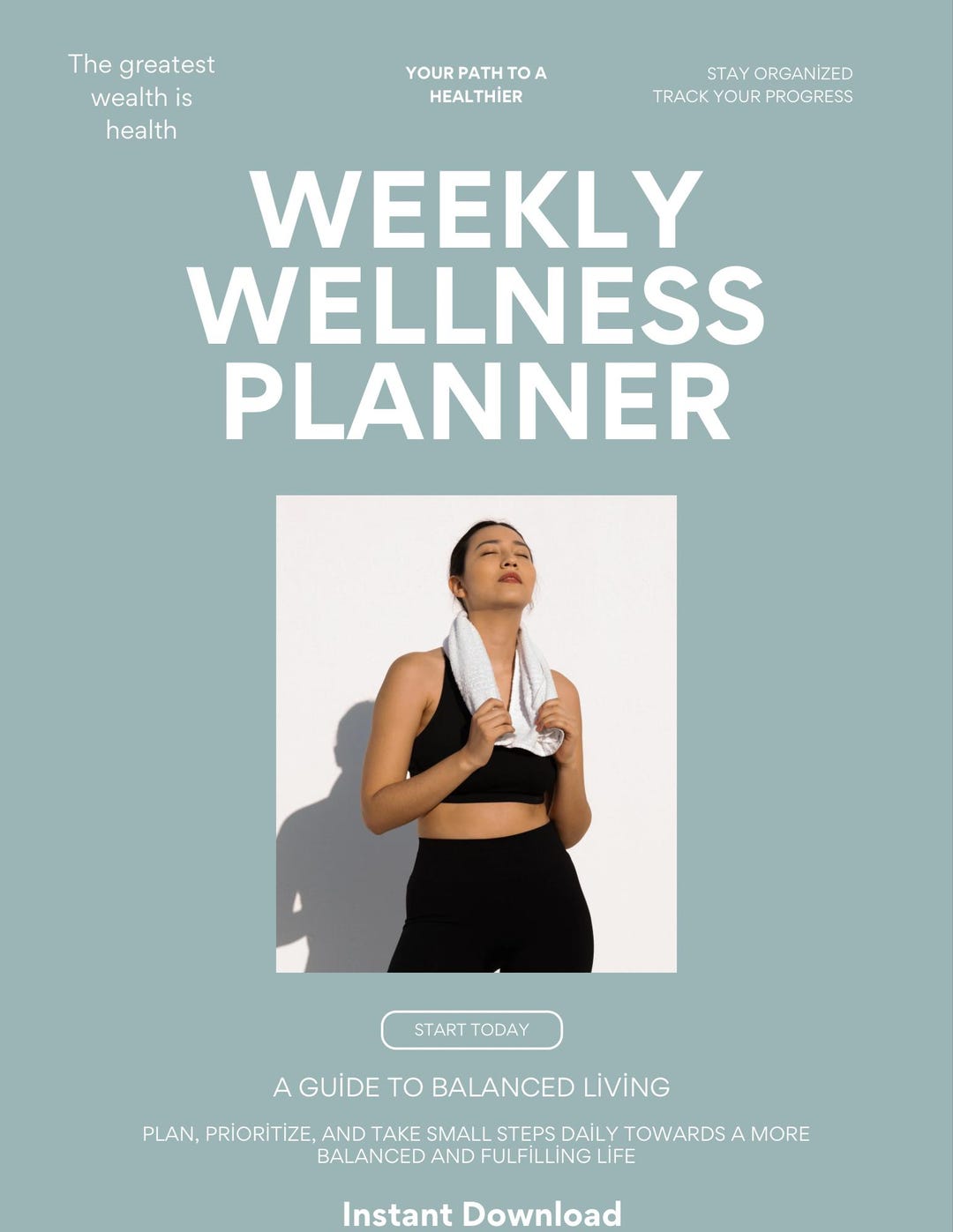 Wellness Planner Self Care Planner Mental Health Planner Daily Wellness ...