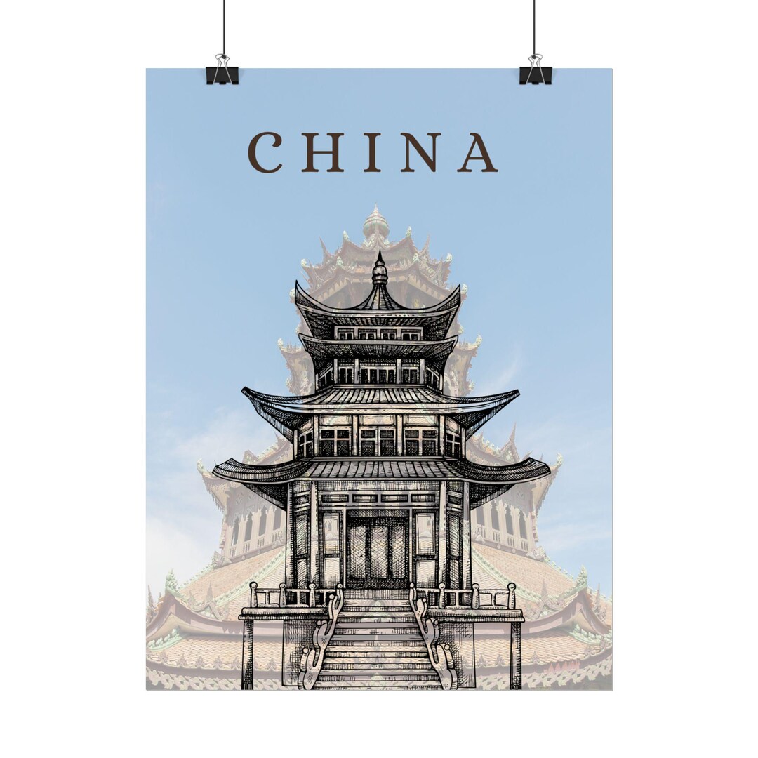Vintage China Poster Art - Etsy