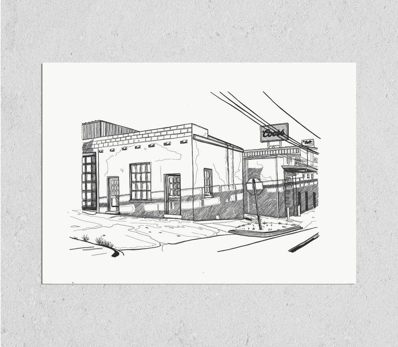 Coors Light Bottling Plant Drawing Print | Alabama Travel Architecture ...