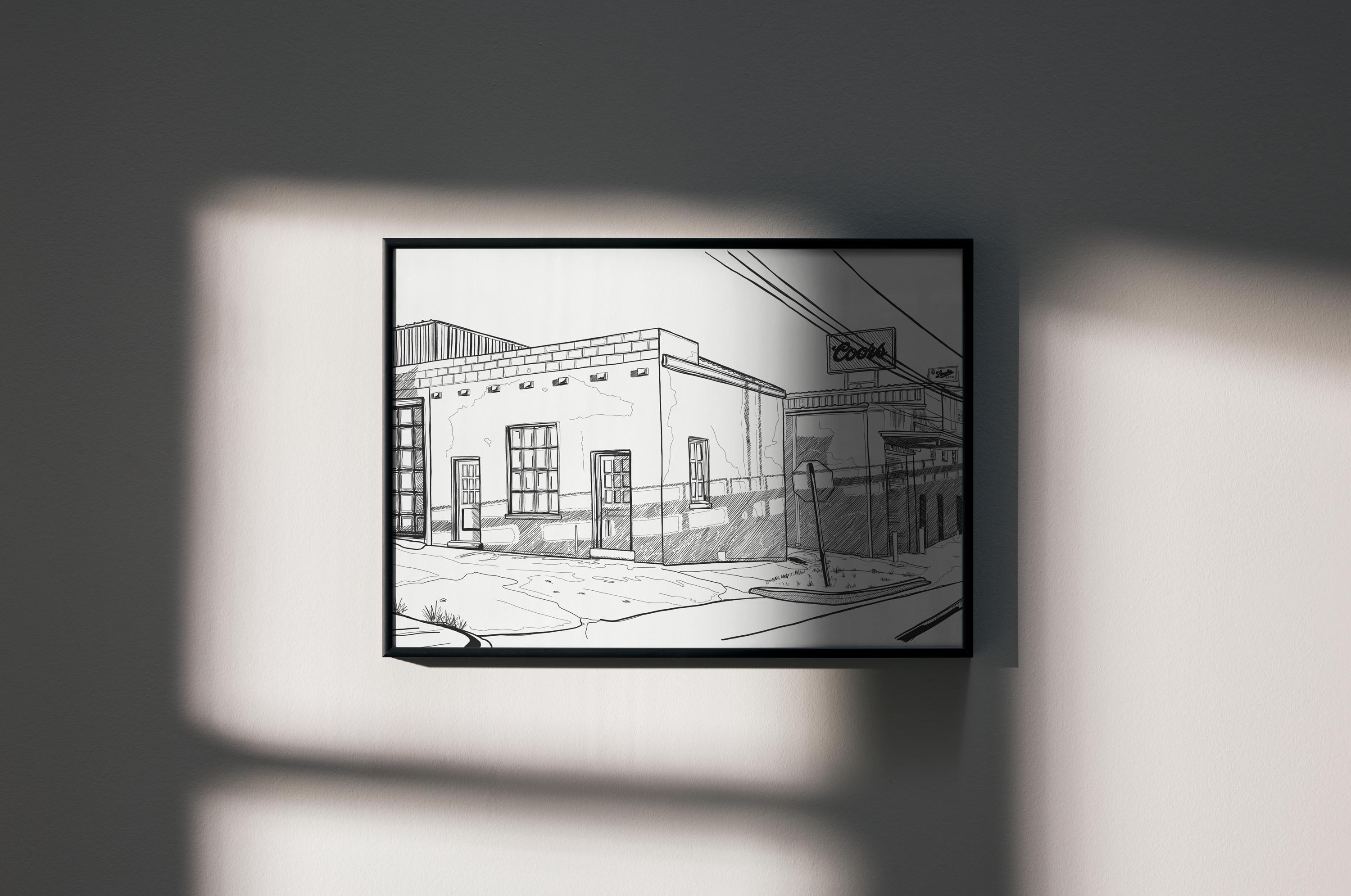 Coors Light Bottling Plant Drawing Print | Alabama Travel Architecture ...
