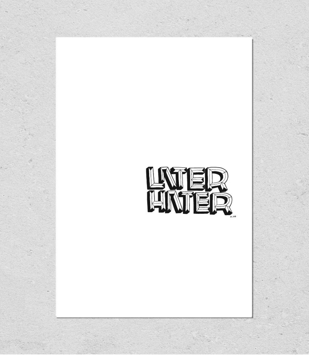 Later Hater Print: Hand-drawn Typography, Motivational Art - Etsy