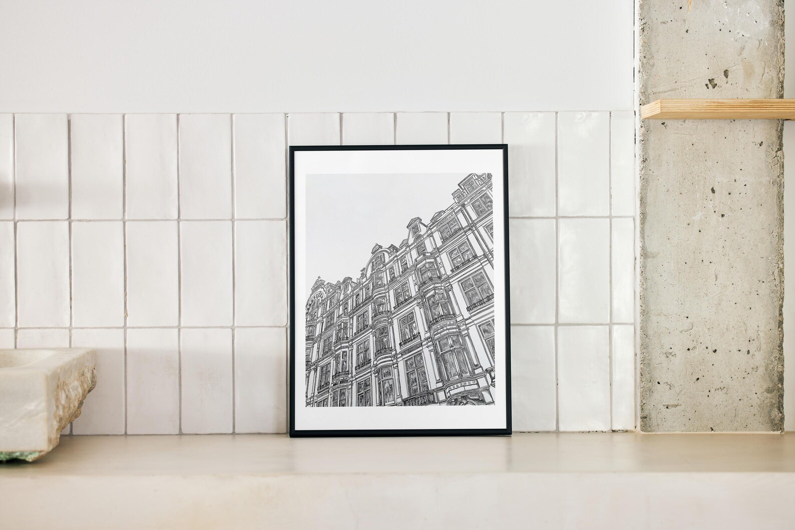 British Museum Ink Drawing Print: London Architecture Wall Art - Etsy