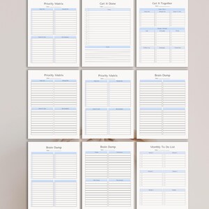 Brain Dump Bundle | Digital Brain Dump Worksheets | Printable Mental ...
