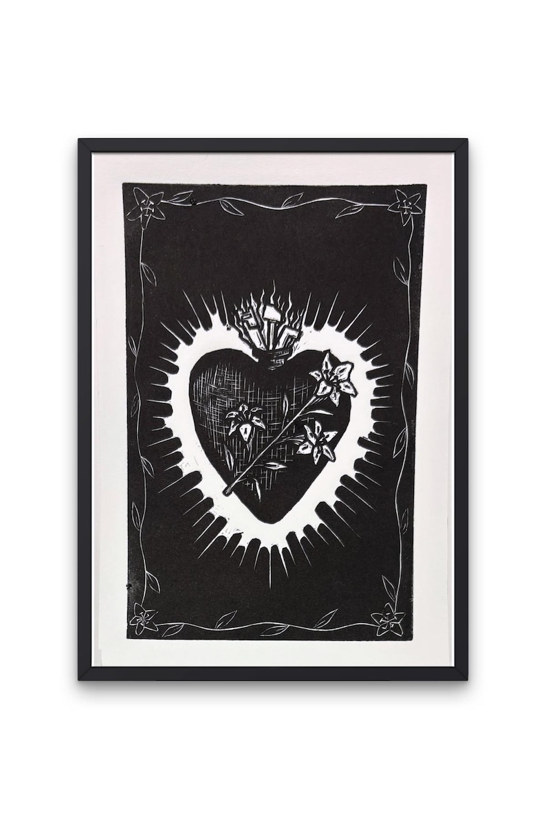 Most Chaste Heart of St.joseph Print- Heart Relief Print - Catholic ...