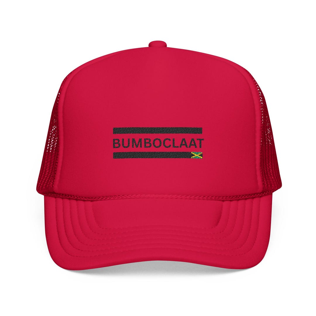 Bumboclaat Foam Trucker Hat, Cool Embroidered Cap, Stylish Summer ...