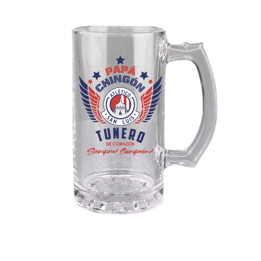 Atletico San Luis Beer Glass Mug: Papá Chingón - Tunero De Corazón - Etsy