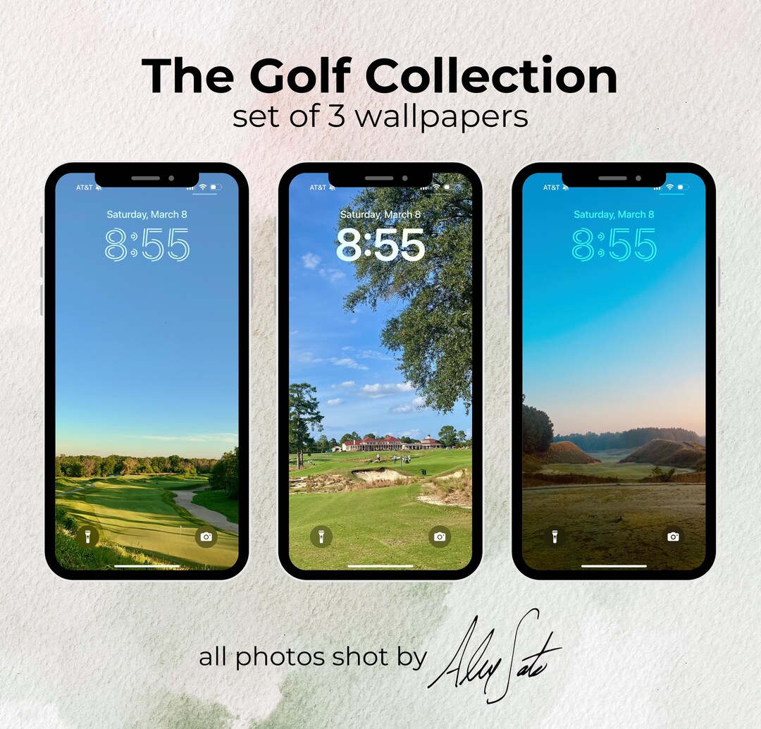 Golf Course Phone Wallpapers | Digital Download | Tobacco Road, Pinehurst, Blackwolf Run ...