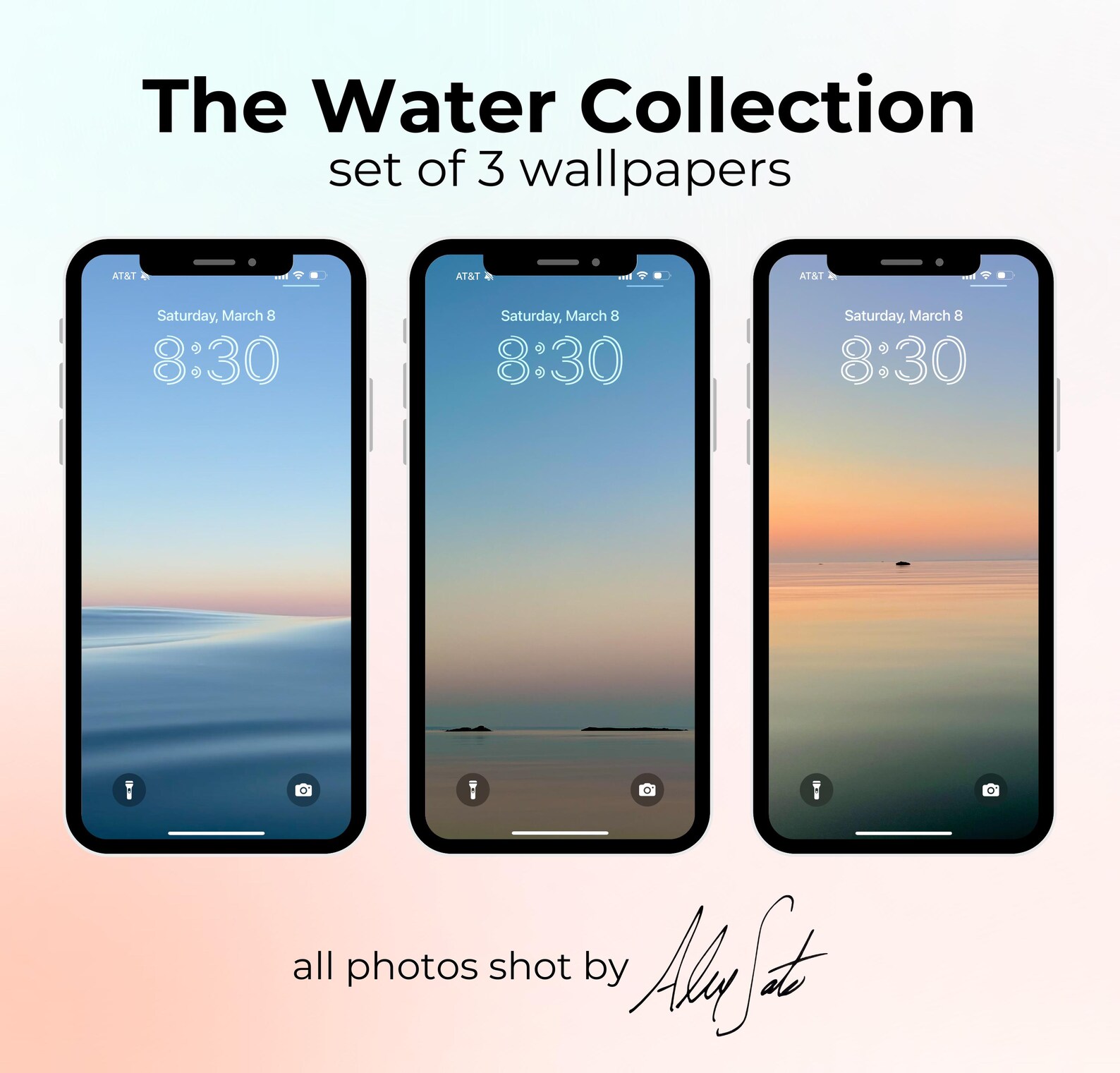 Glassy Water Phone Wallpapers | Digital Download | Still Water ...