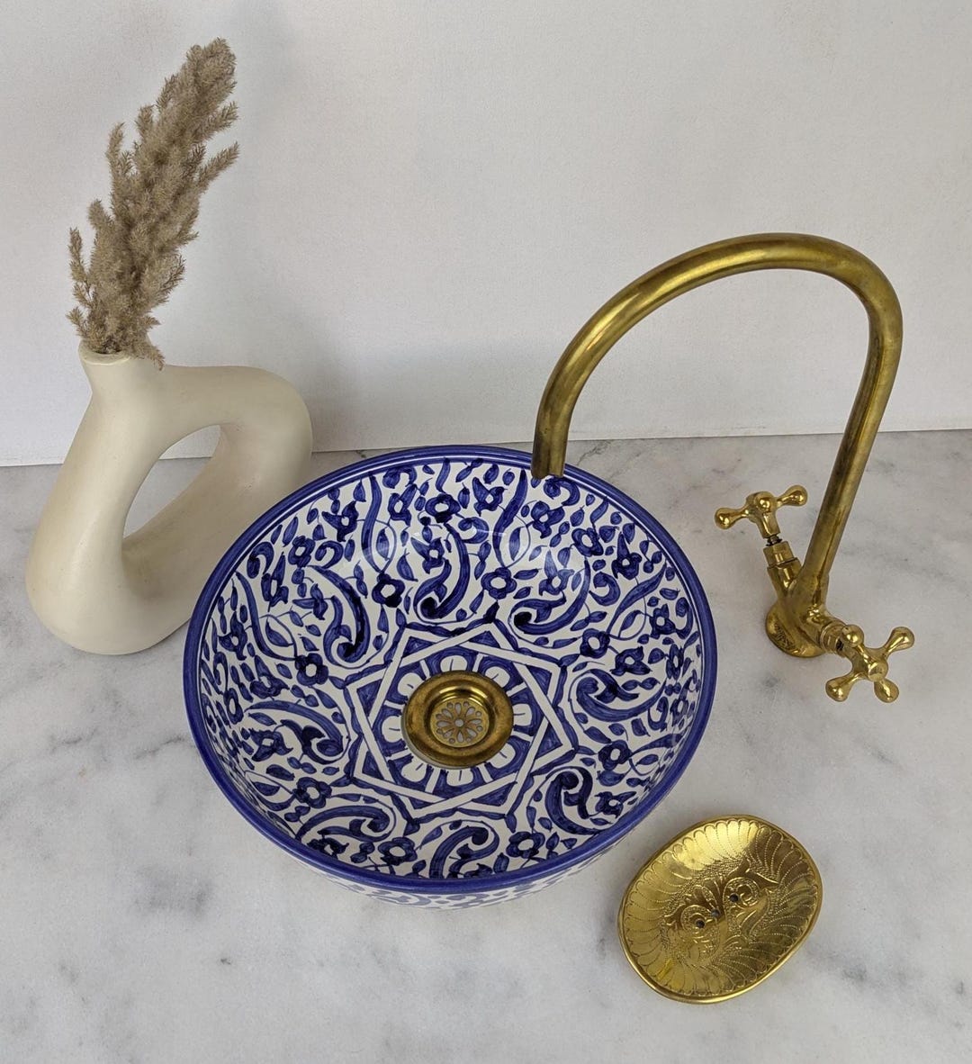Modern Ceramic Sink – Hand-painted and Handcrafted, This Decorative ...