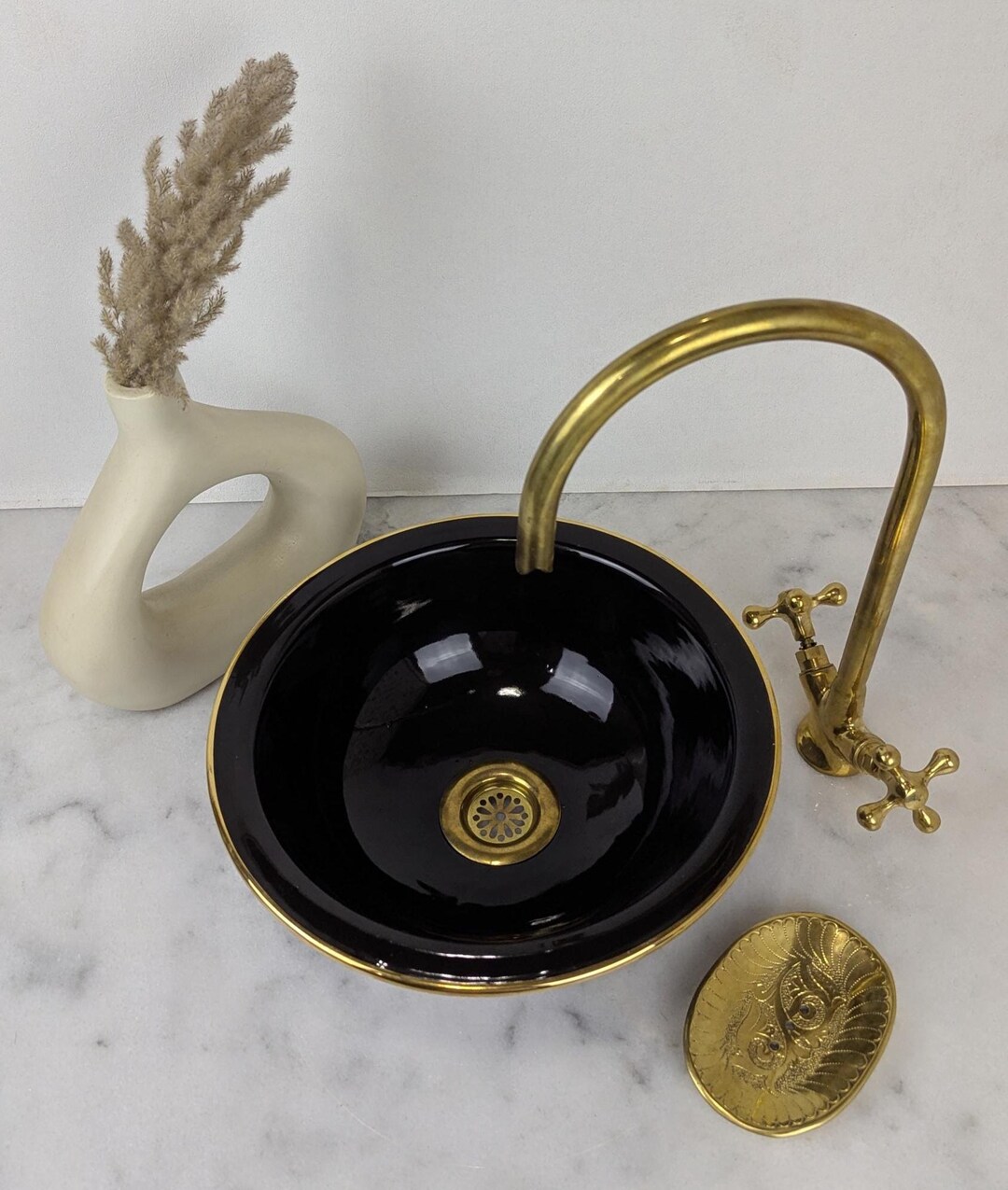 Modern Ceramic Sink – Hand-painted and Handcrafted, This Decorative ...
