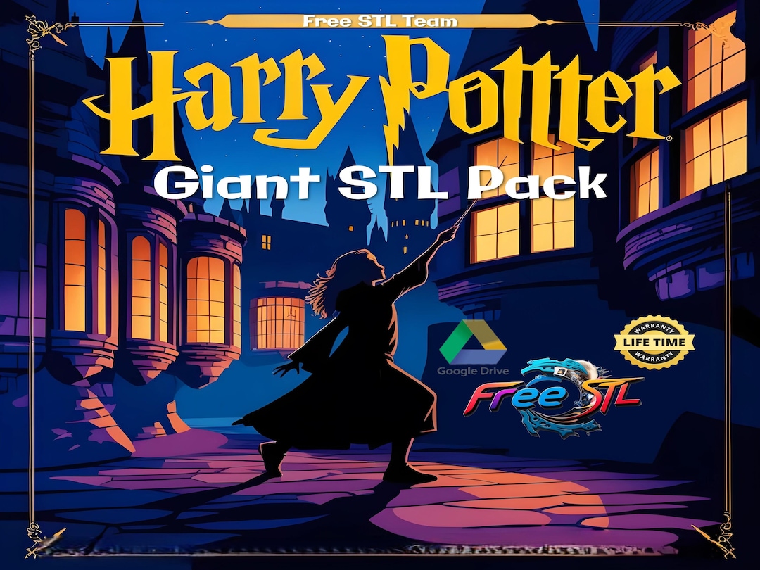Harry P. STL Pack & STL Bundle - Hogwar Figurines, 3D Printing Models ...