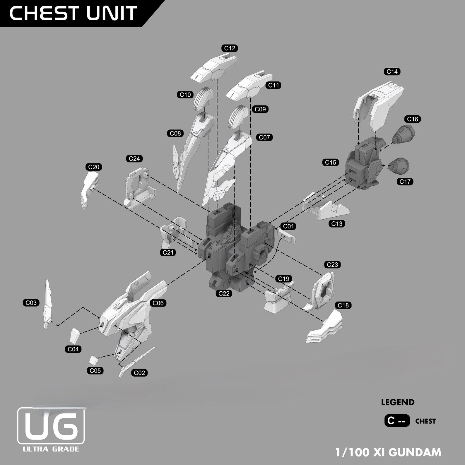 XI Gundam STL File - Gundam Rx-105 STL High Quality 3D Printable Model ...