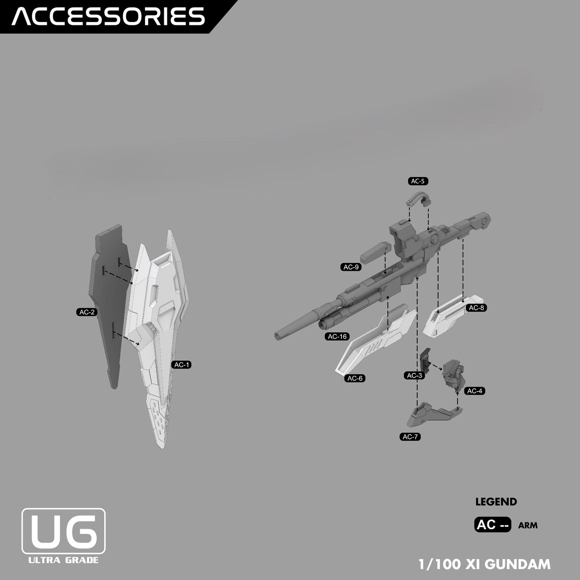 XI Gundam STL File - Gundam Rx-105 STL High Quality 3D Printable Model ...