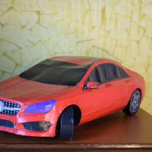 Mercedes Cla Amg 3d Papercraft, Instantly Download Pdf, Home Decor, Low ...