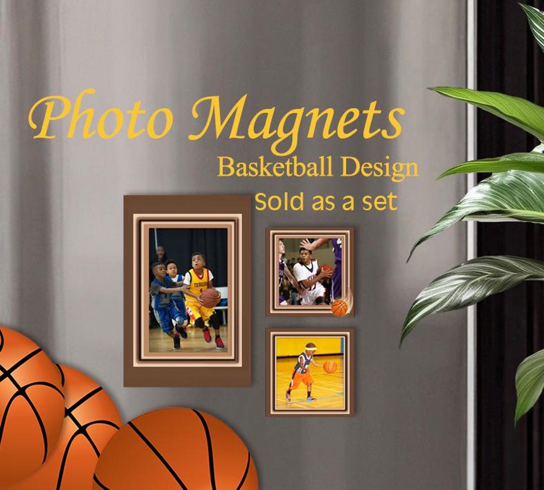Custom Basketball Photo Magnets, Sports Team Gift - Etsy