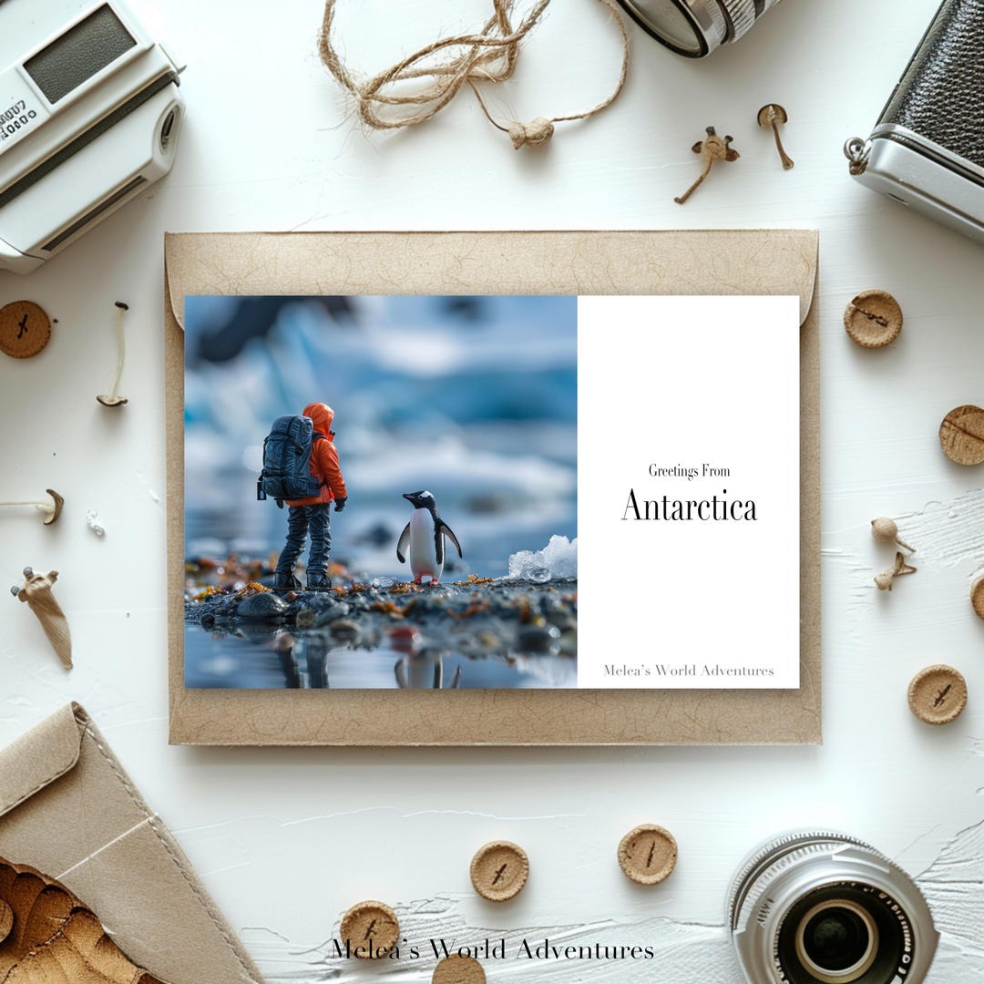 Digital Antarctica Postcard World Travel Photography Greetings From ...