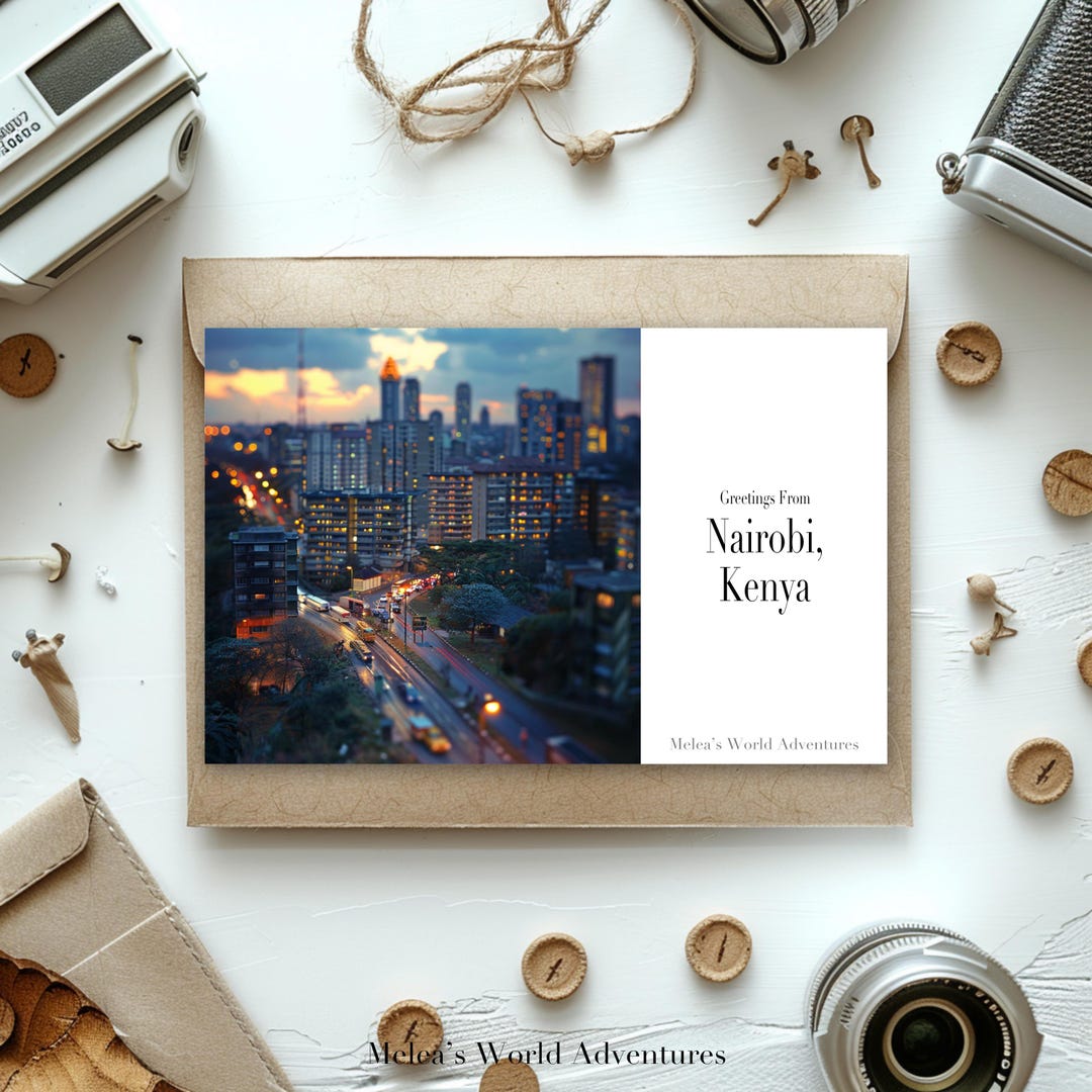 Digital Nairobi Kenya Postcard, Africa World Travel Photography ...