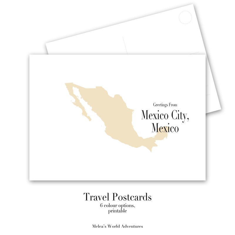 Mexico City Postcard - Etsy