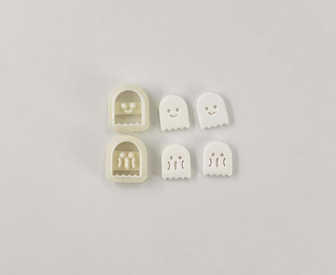 Mini Ghost Face Polymer Clay Cutter: Halloween Earring Tool - Etsy