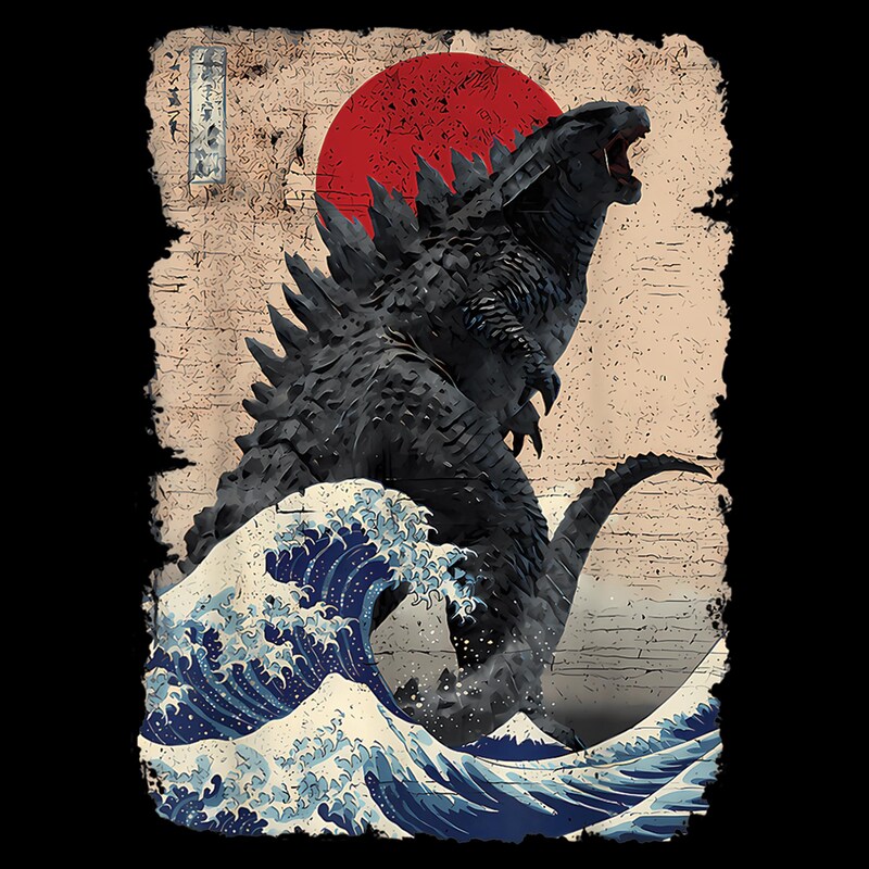 Japanese Godzilla Poster - Etsy