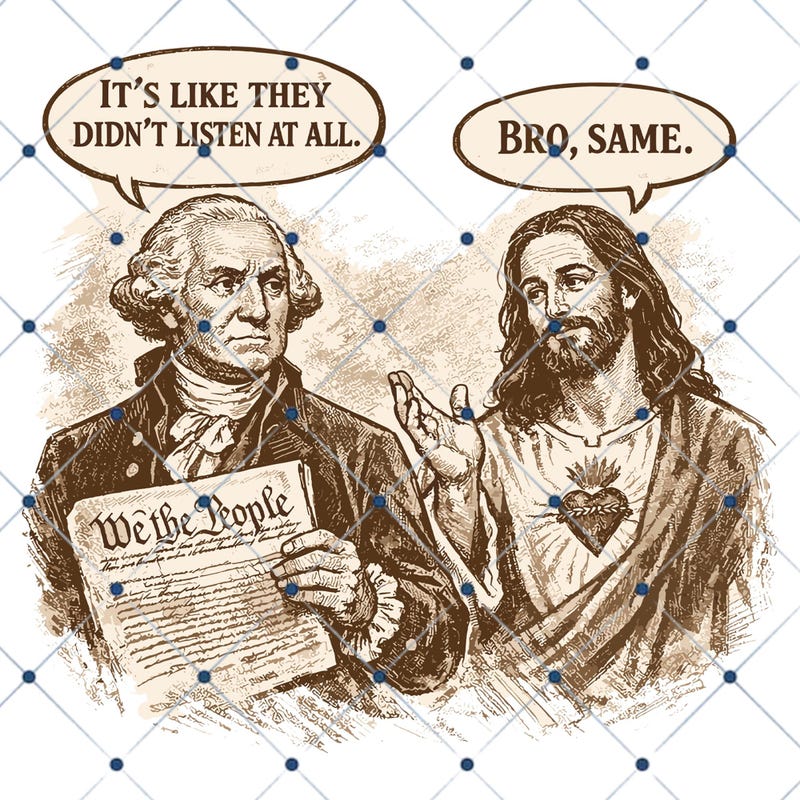 Washington and Jesus Shirt - Etsy