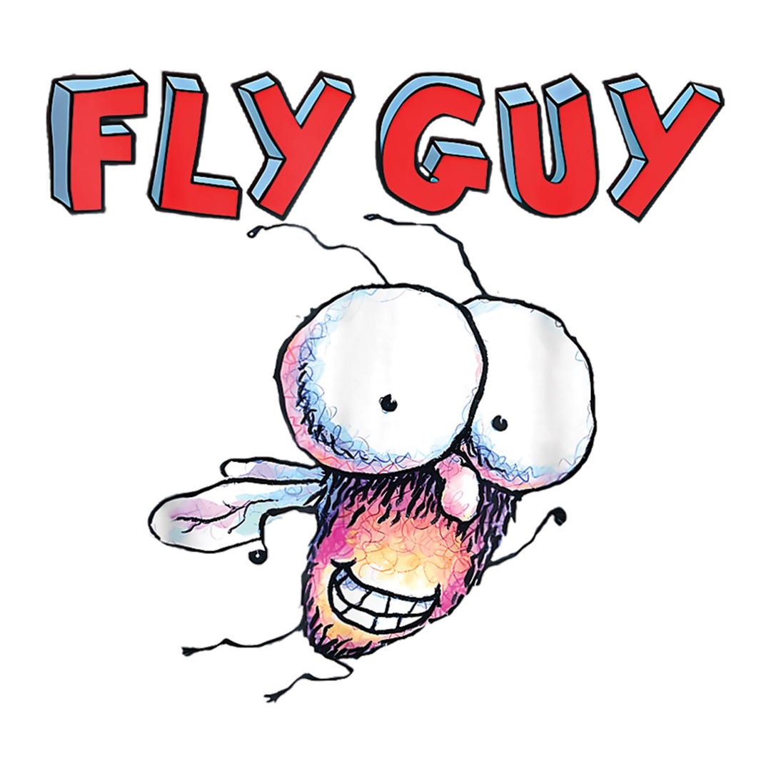 Fly Guy PNG, Funny Cartoon Fly Design, Crazy Bug Clipart, Digital ...