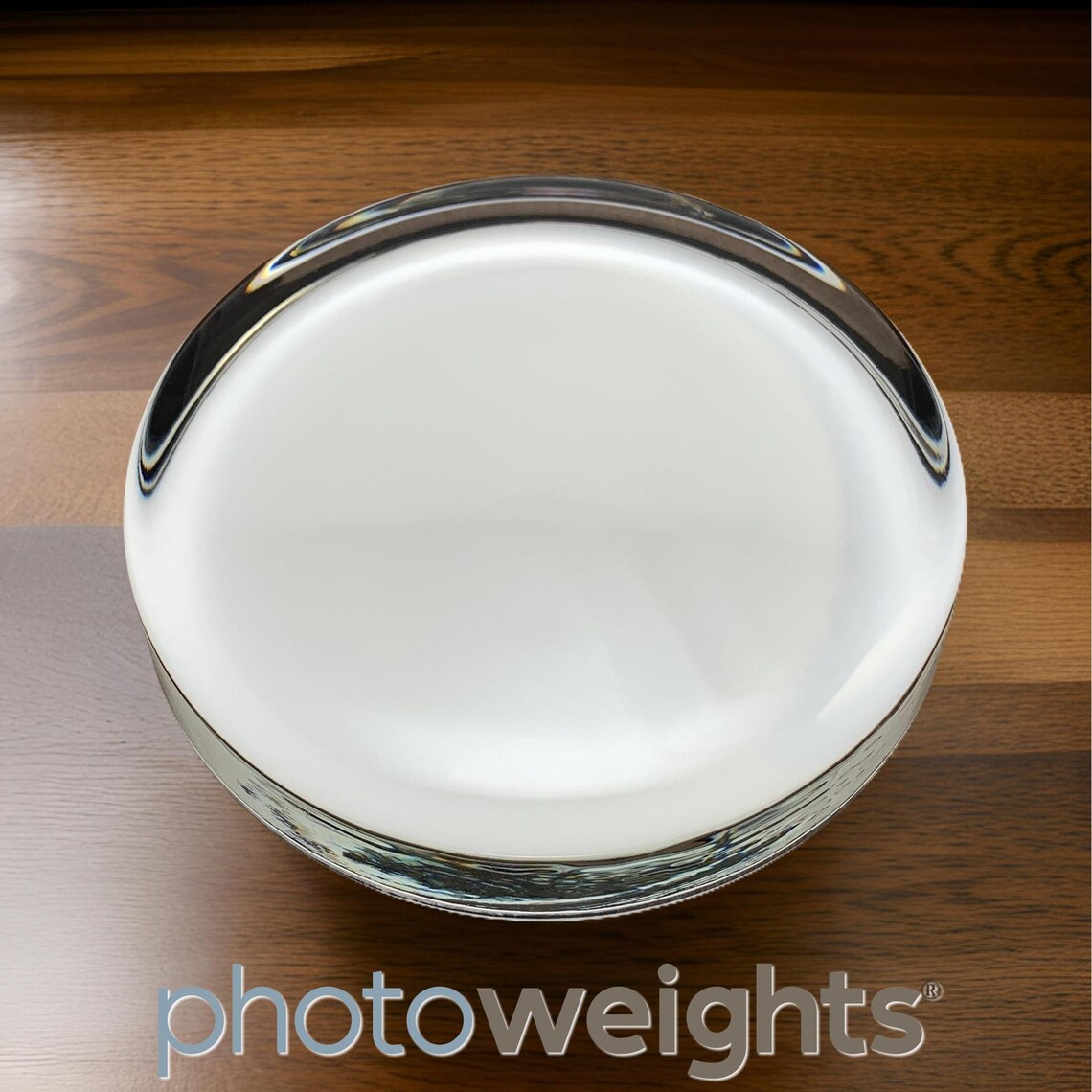 Large Round Paperweight Frame | Glass Paperweights Designed to Display ...